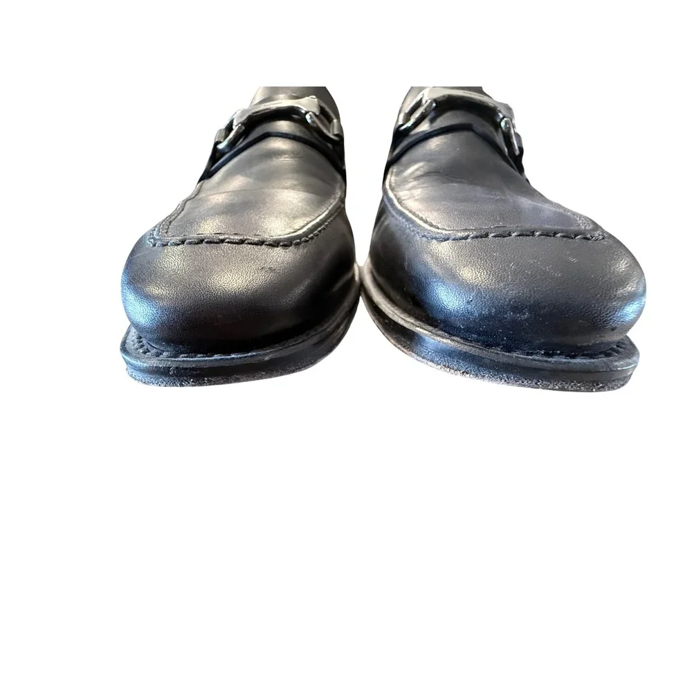 Magnanni | Shoes | Magnanni Black Leather Bit Loafers Mens 1 M Apron ...
